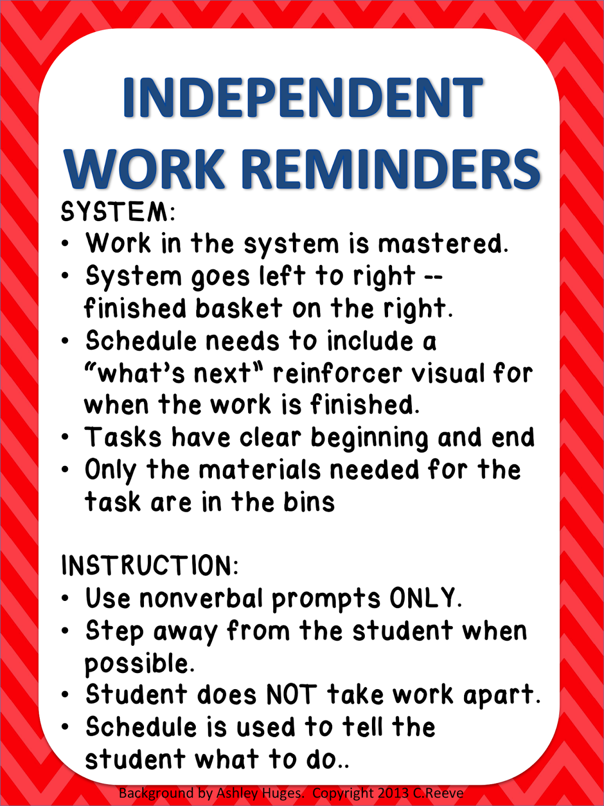 Visual Cues for Adults in Structured Work Systems (Freebie!) - Autism ...