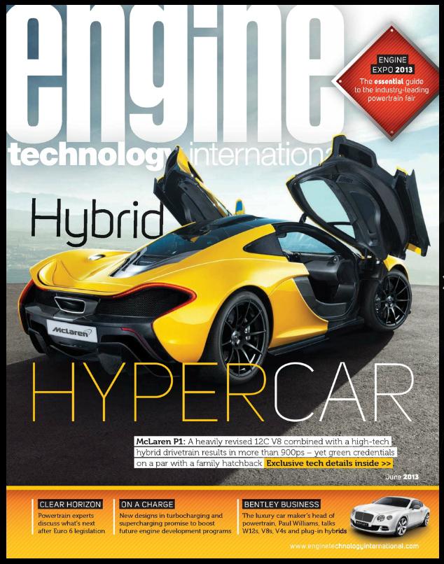 Técnica del Motor: Engine Technology JUNE 2013