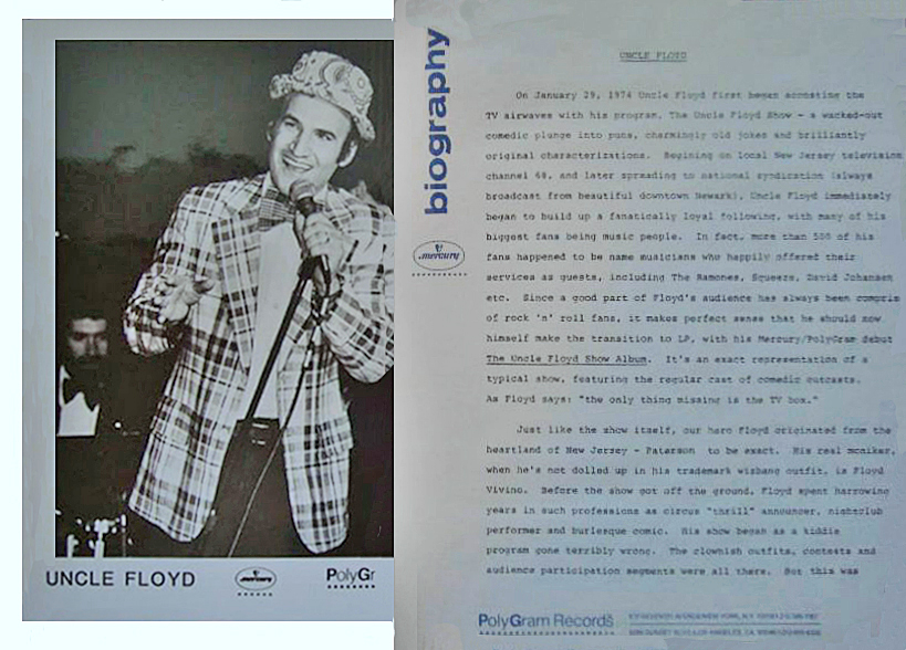 Vintage Stand-up Comedy: Uncle Floyd - Uncle Floyd Show Album 1983