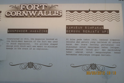 Kota Cornwallis, Pulau Pinang : KOTA CONRWALLIS, PULAU PINANG