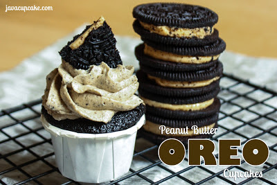 Mini Peanut Butter Oreo Cupcakes