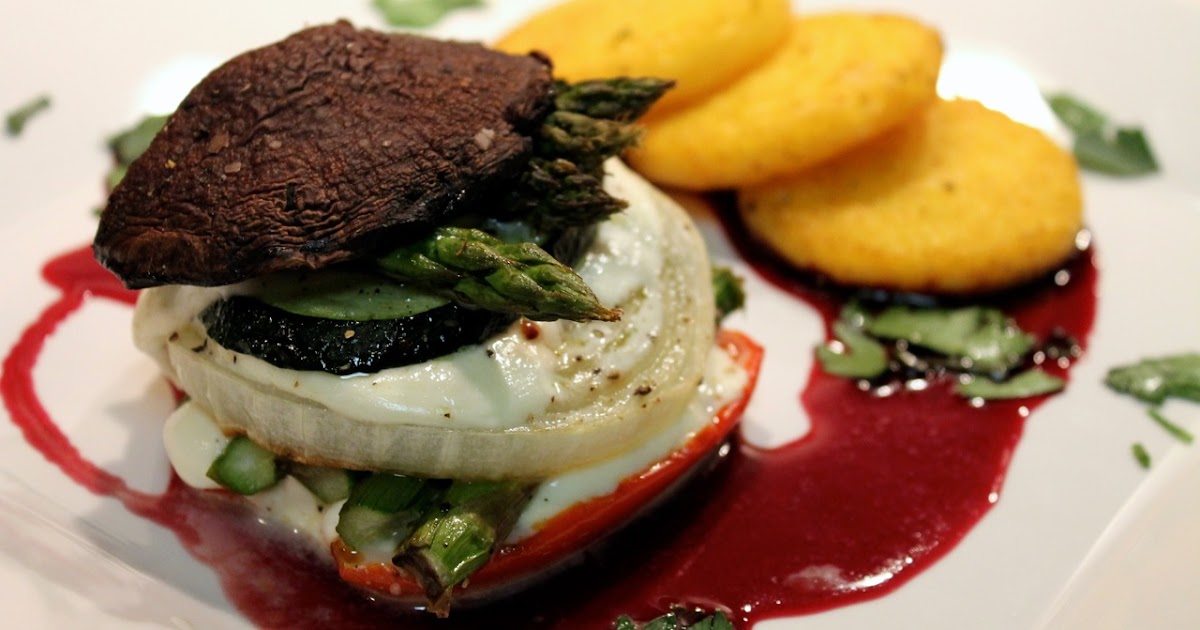 Cook In / Dine Out: Vegetable Napoleons with Red Wine Sauce