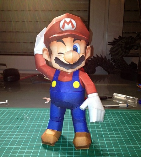 Super Mario Bros Papercraft | Papercraft Free Download And Paper Toys Model