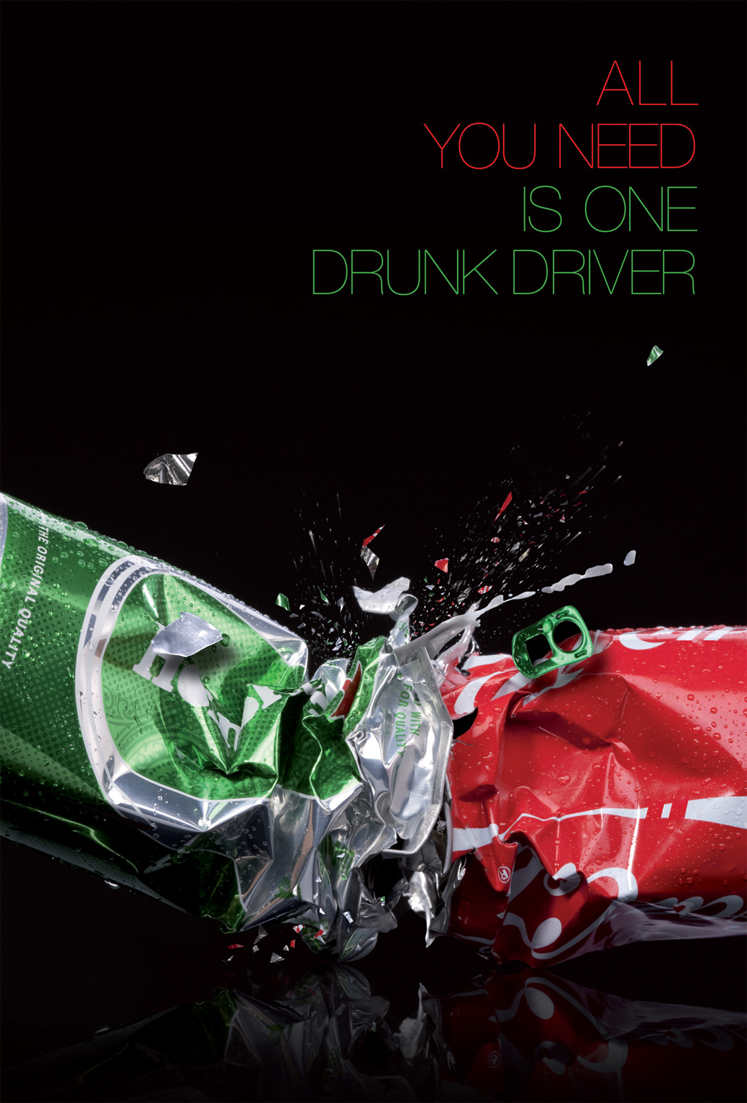 cool ads nice art: "All you need is one drunk driver"