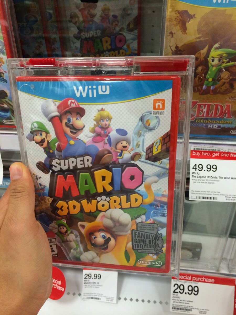 Super Mario 3D World em embalagem vermelha é avistado em prateleira da ...