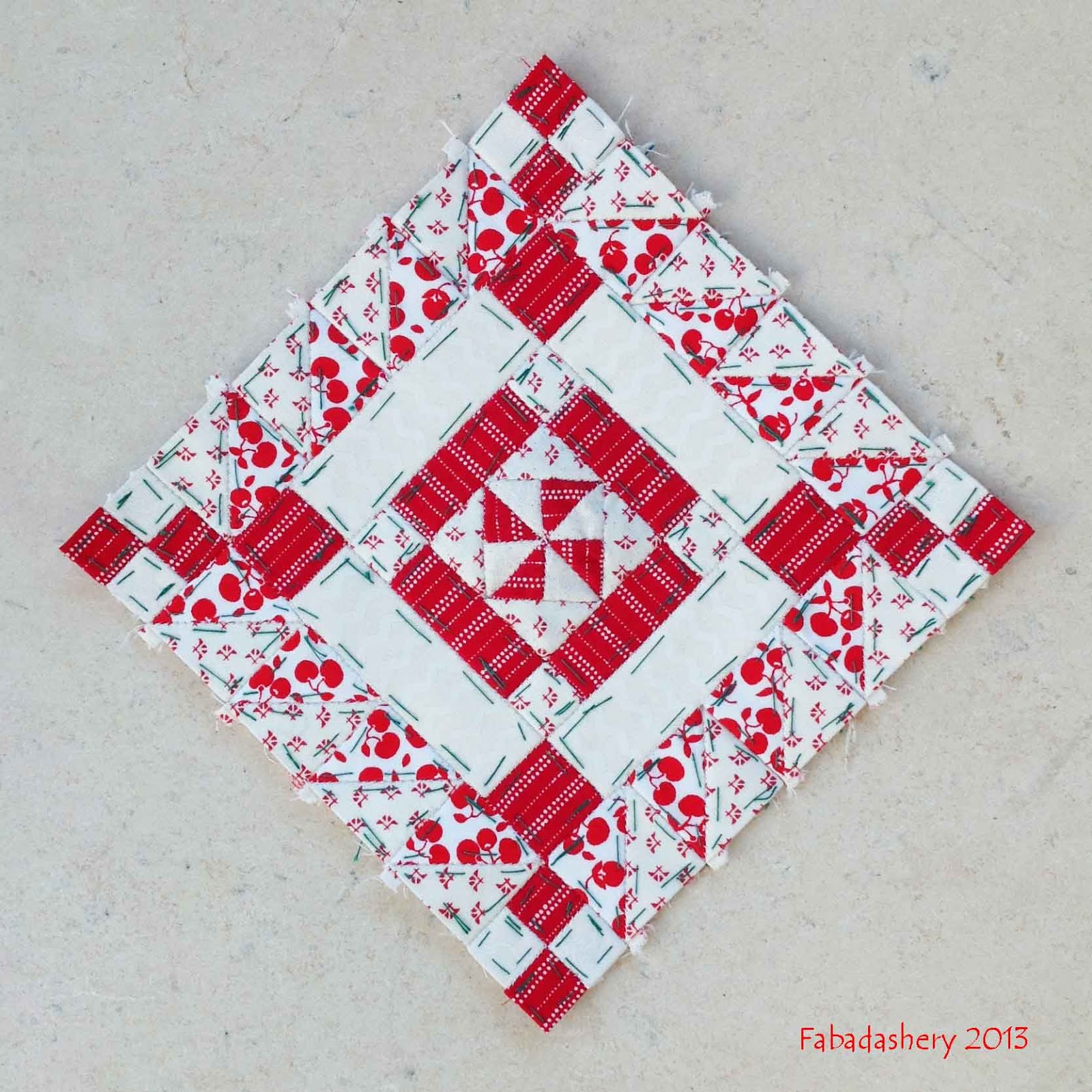 Fabadashery: Nearly Insane Quilt - Block 9