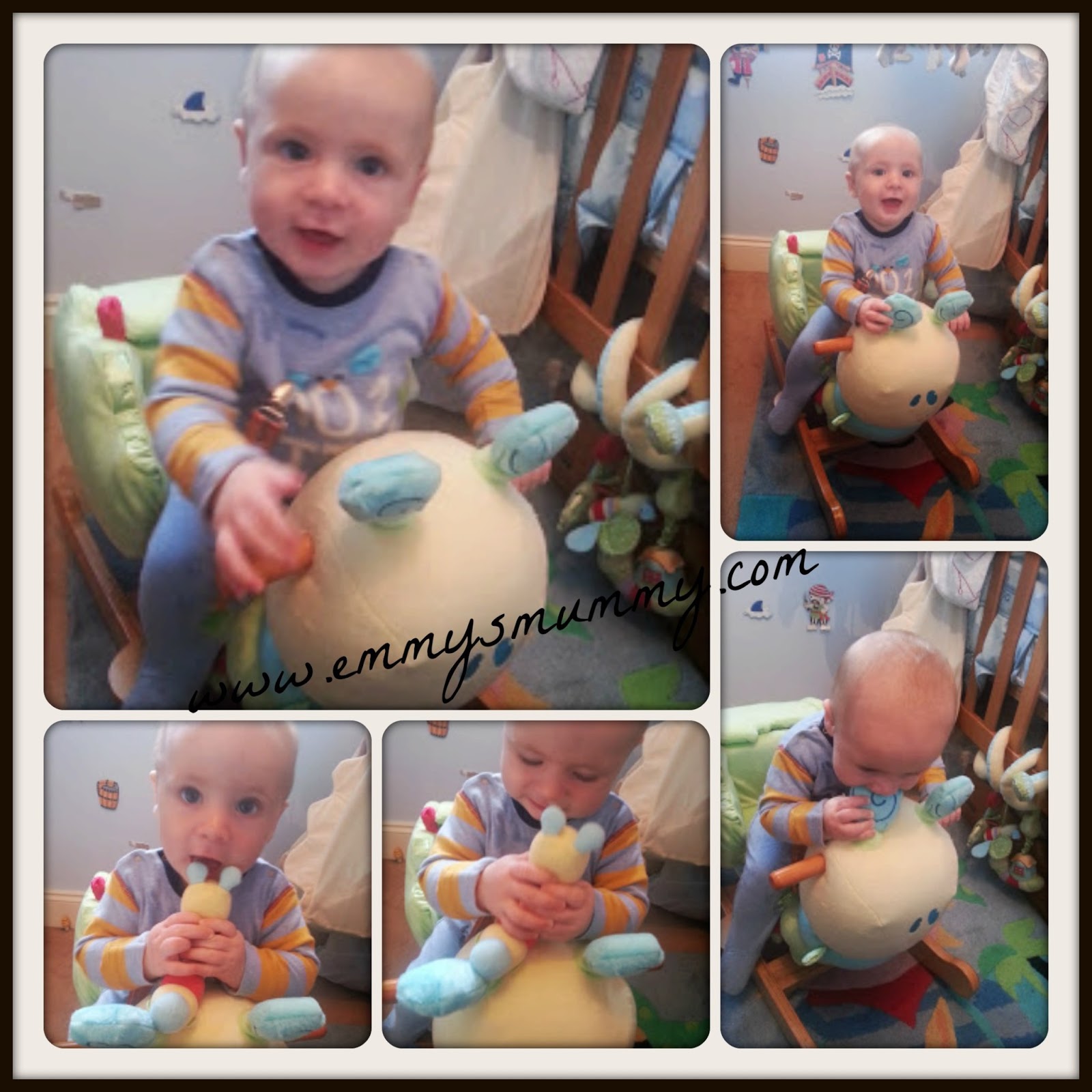Little Bird Told Me Curious Caterpillar Infant Rocker - Review - Emmy's ...
