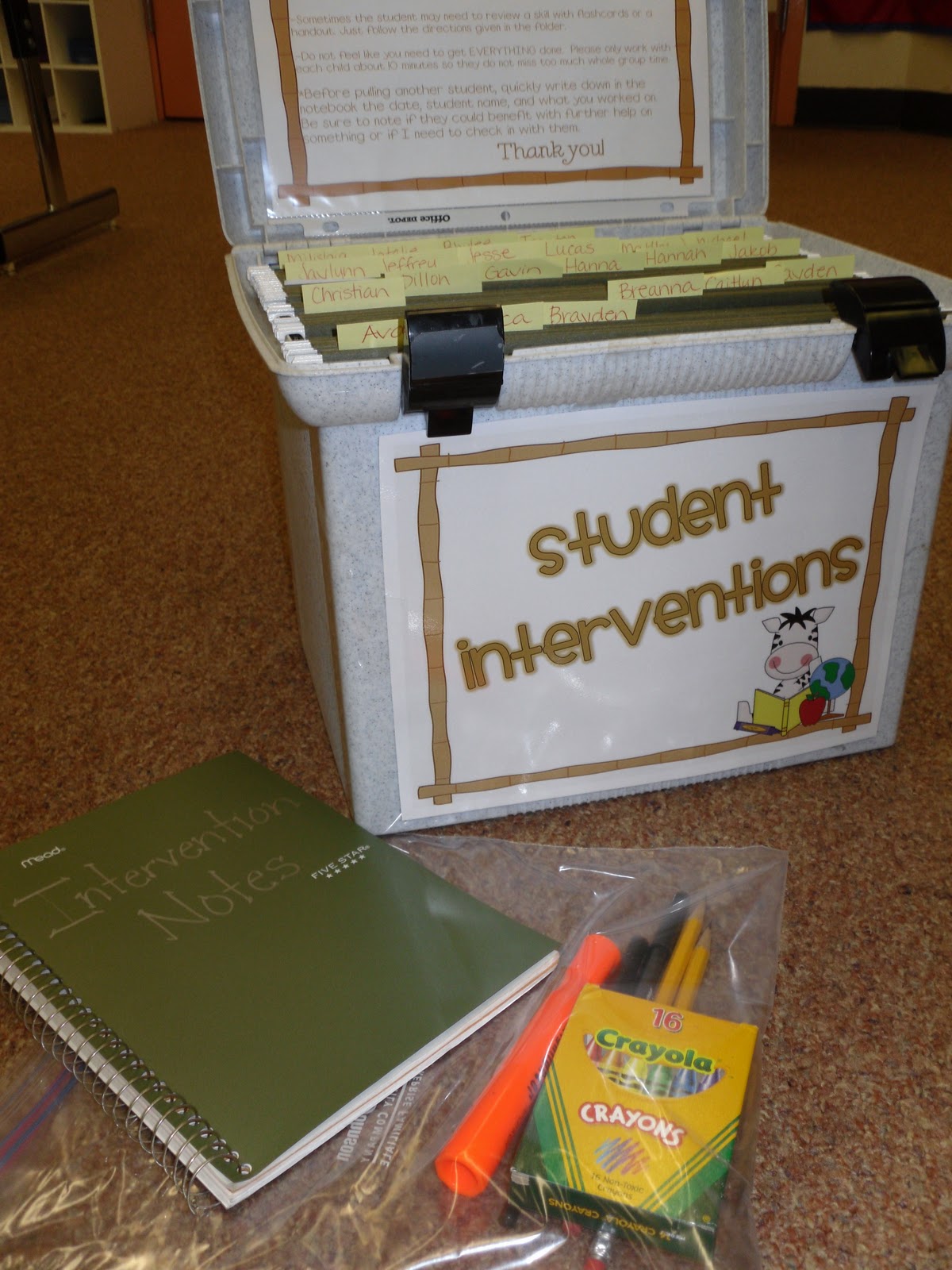 A First Grade Teacher's Passions and Obsessions: Intervention Kit ...