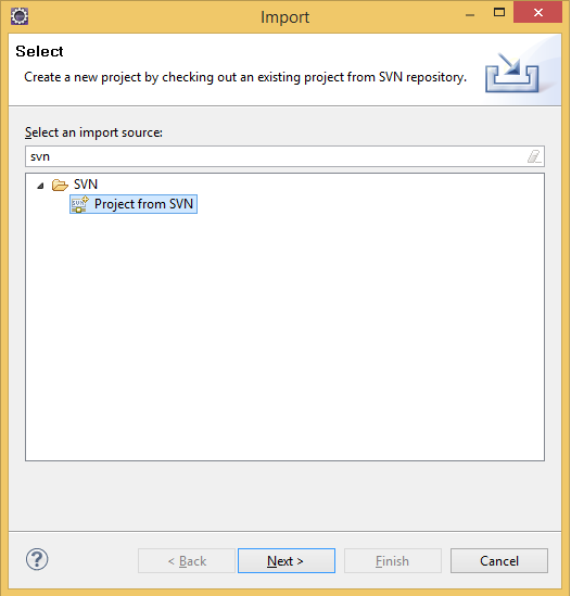 Dominância Java: Instalando plugin do SVN no Eclipse