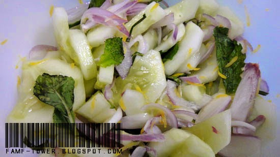 From FAMF Tower: Resepi Salad Timun Mudah