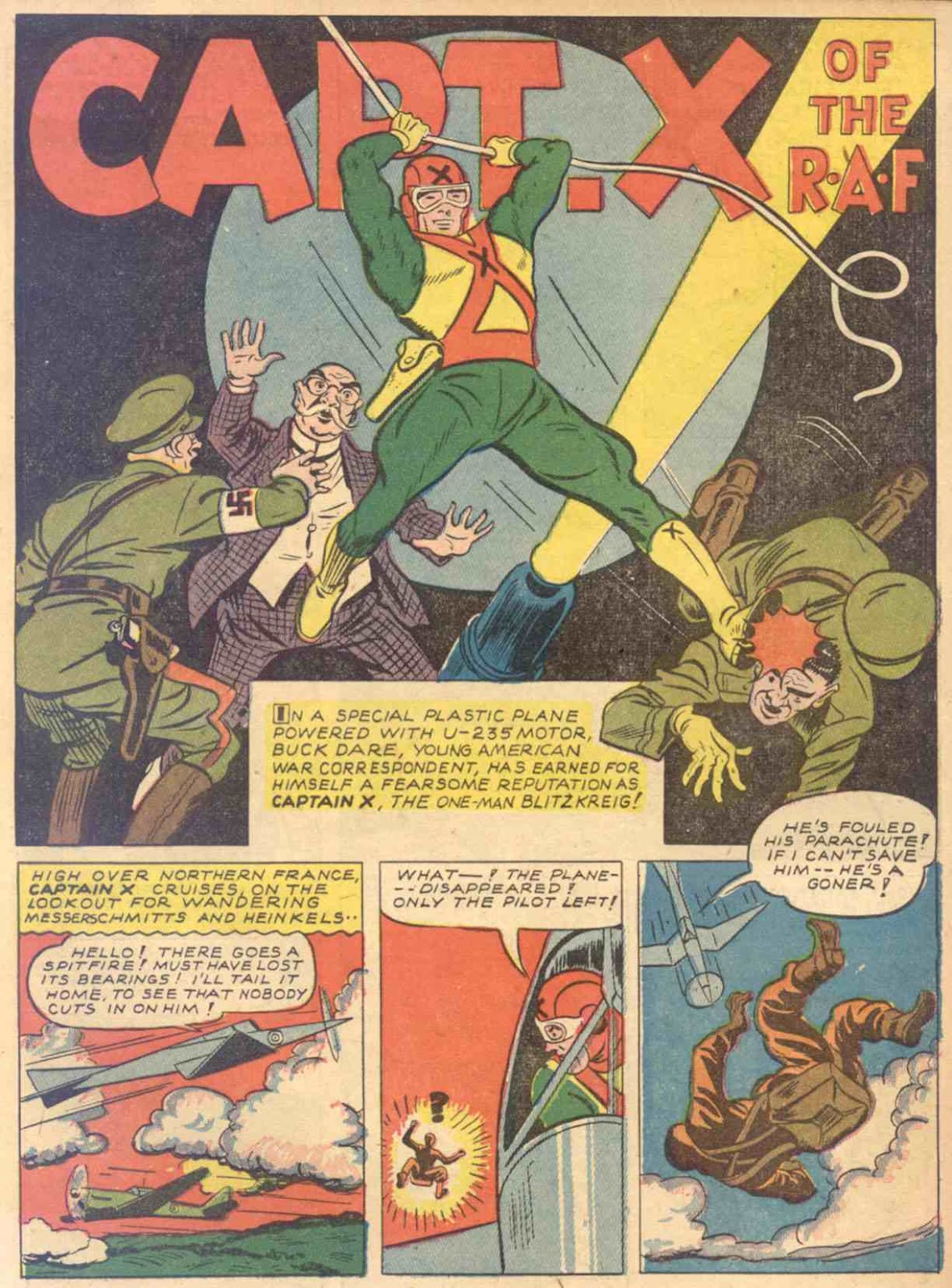 Four-Color Shadows: Captain X of the RAF-Jon L. Blummer-1941