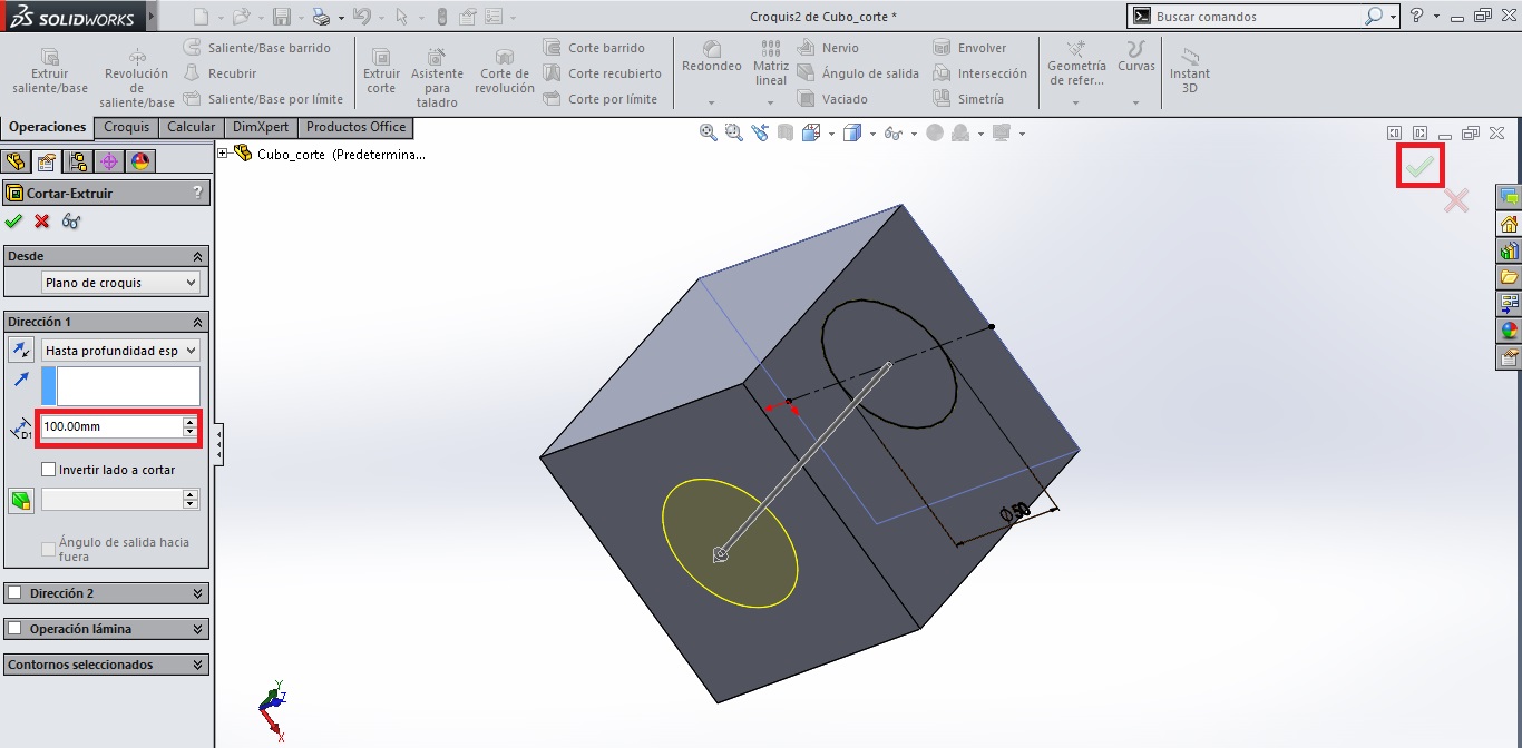 BeetleCraft: Tutorial - Operación de corte (SolidWorks)