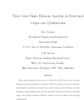 electronics blog: Fixed grid finite element analysis in structural design and optimisation.pdf