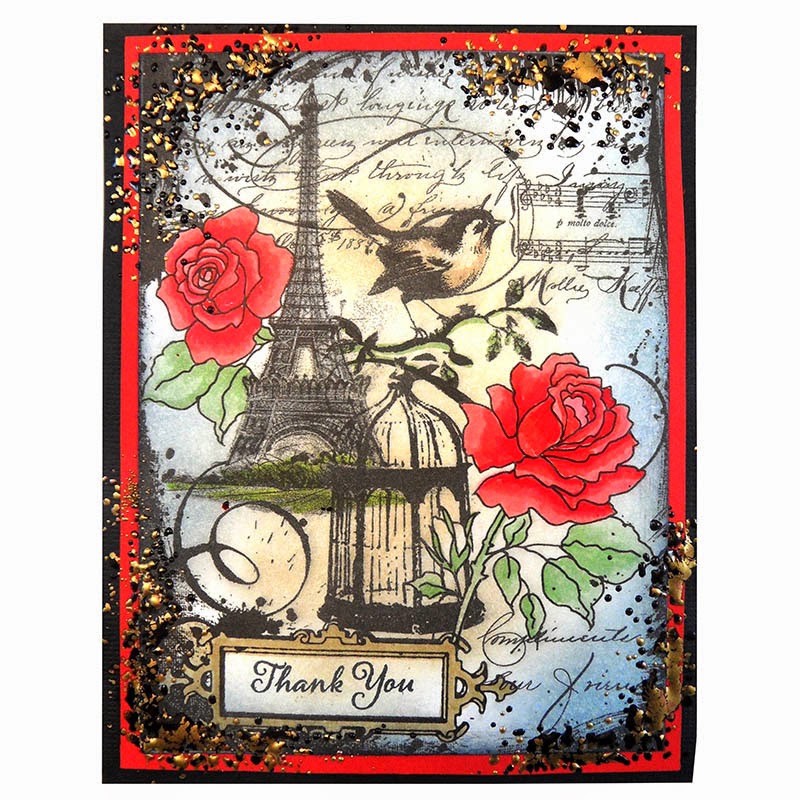 Stamping & Scrapping in California: Eiffel Tower Collage
