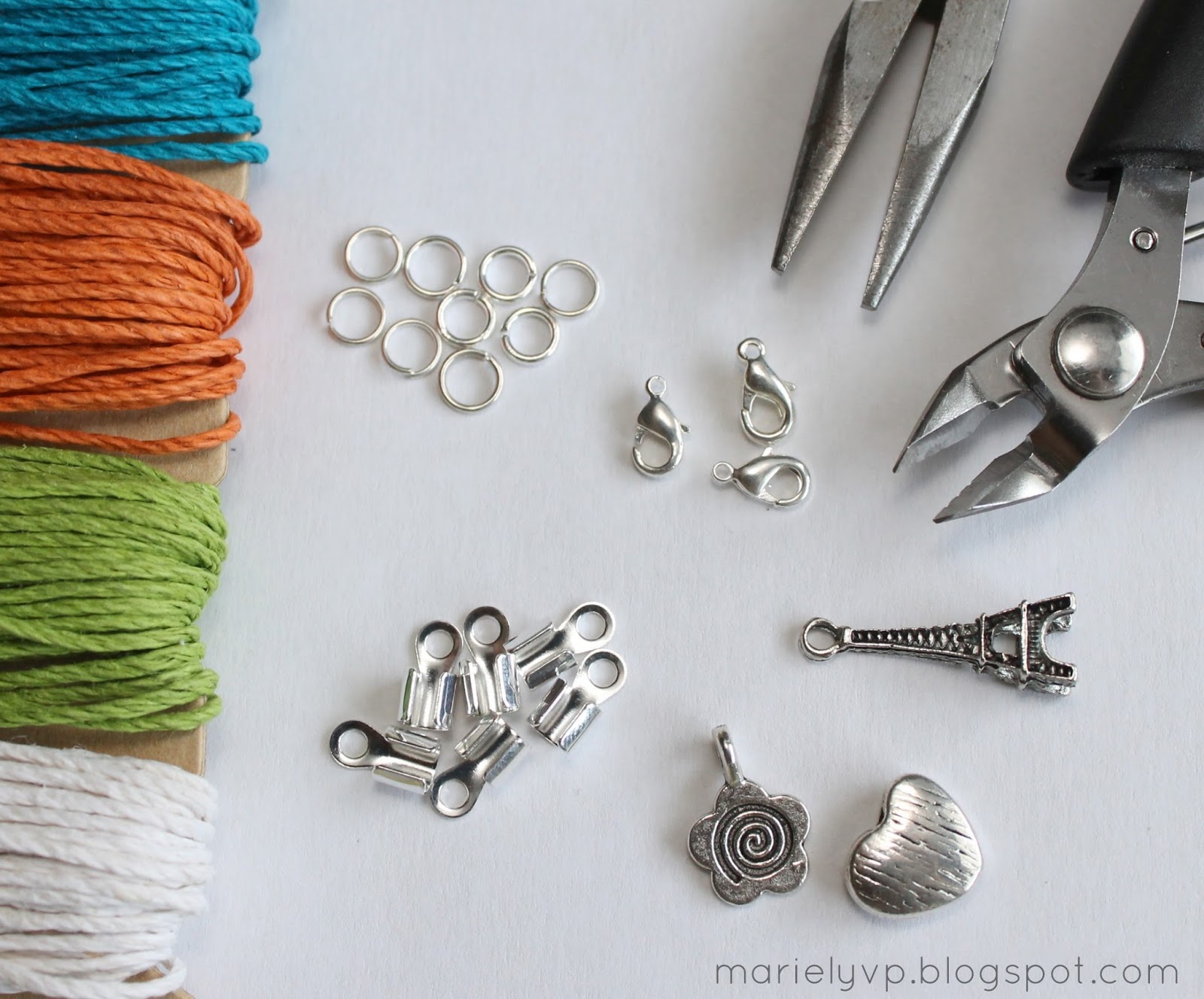 We Read!: DIY: Thread + Charm Bracelets