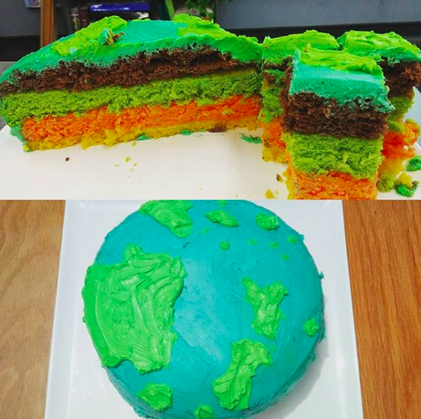 Miss Wells' Science Blog: Layers of the Earth Cake