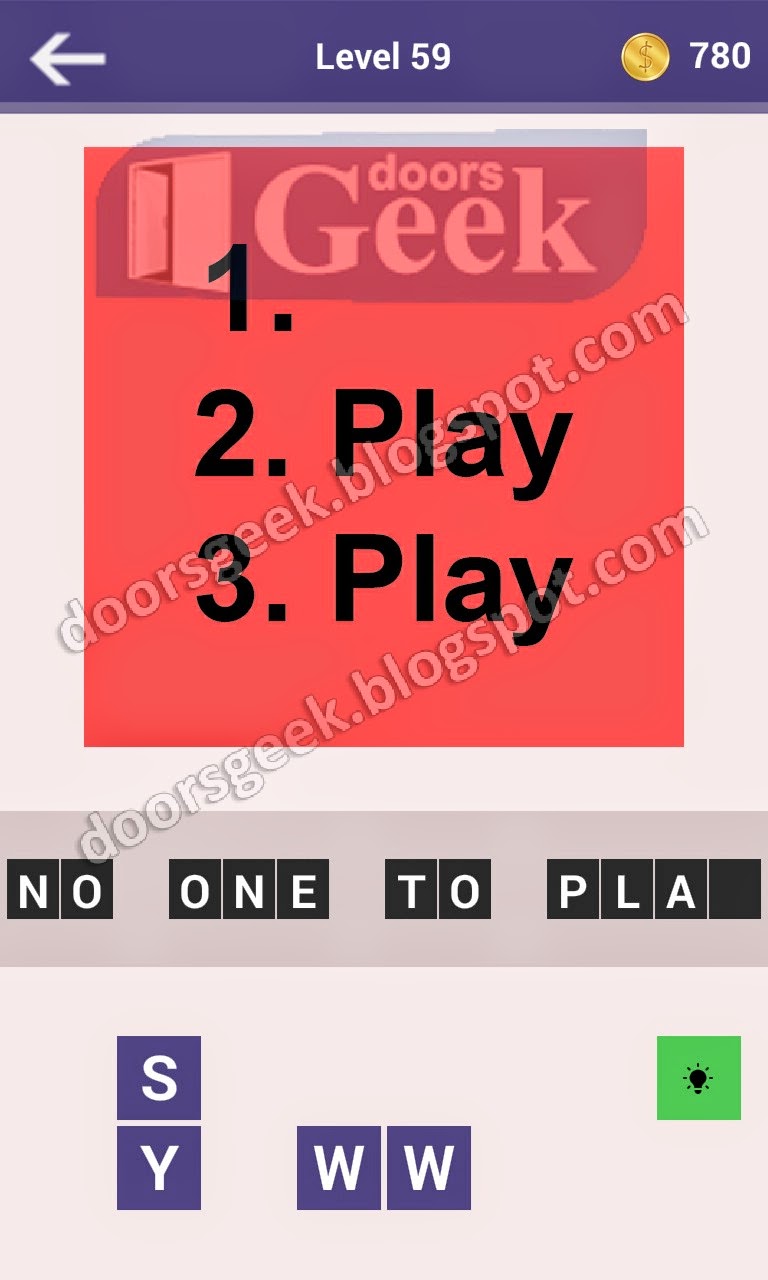 Fun Ways to Think - Phrases Level 59 ~ Doors Geek