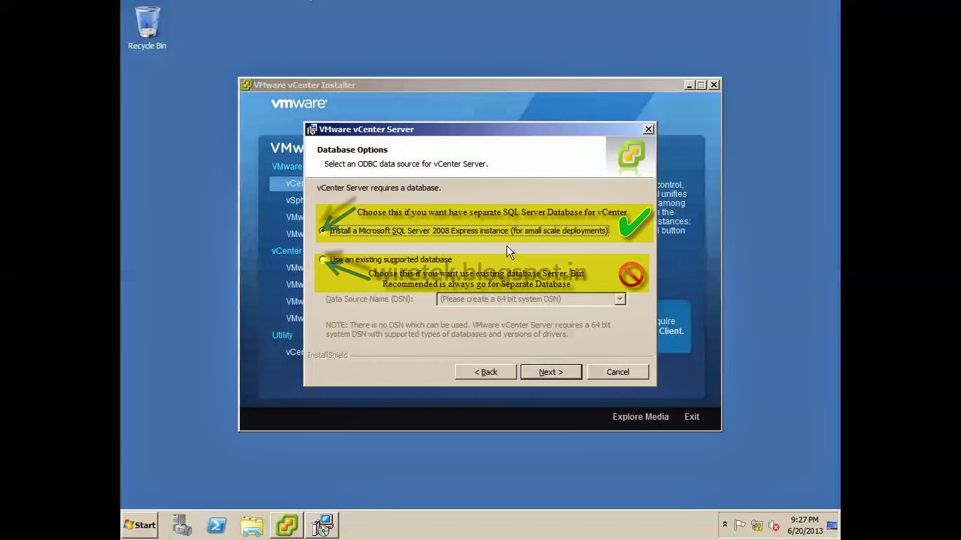 Step by Step Installation & Configuration of vCenter Server 5.0 on a ...