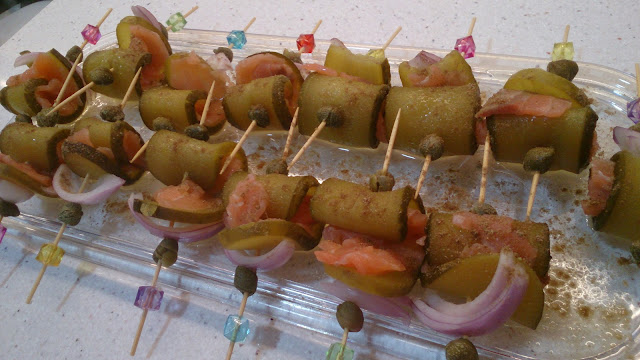 Fácil y Sano : Pincho de Salmon Marinado
