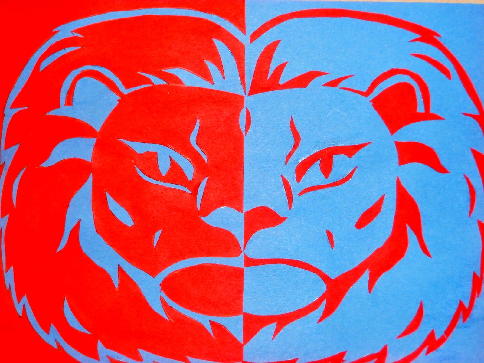 Mr. MintArt: Positive and Negative Space Papercut Lesson