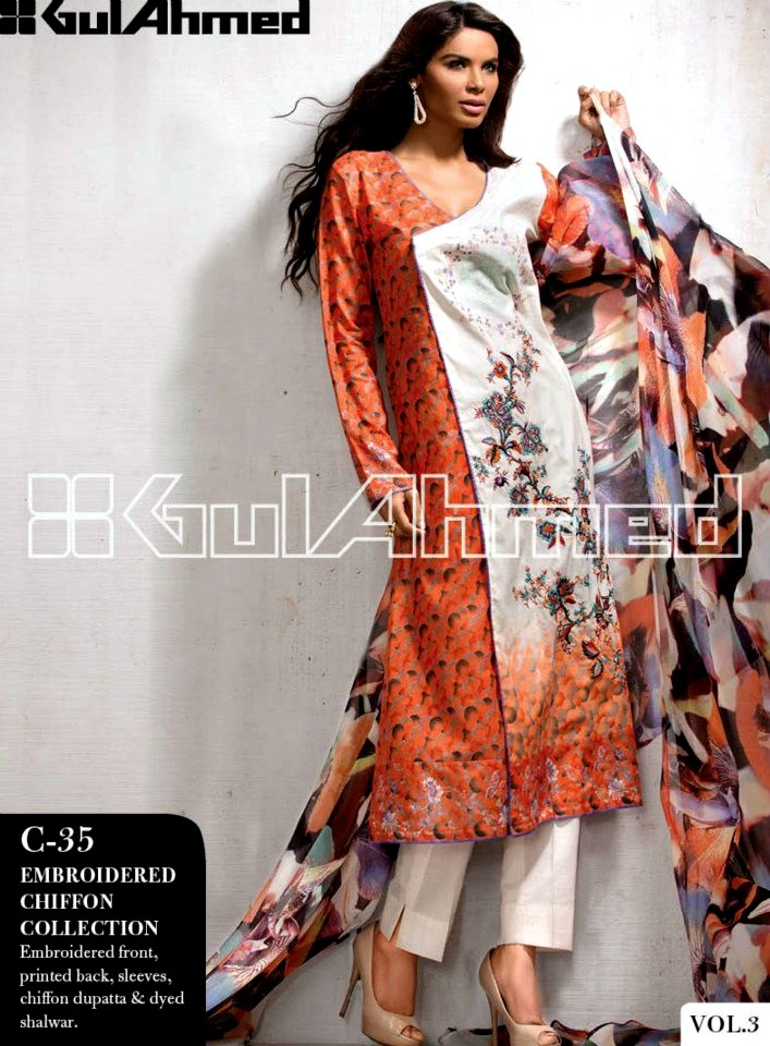 Gul Ahmed Summer Lawn Collection 2013 Vol 3 | New Summer Lawn Designs ...