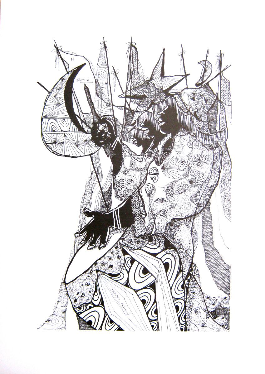 Candomberos: Personajes del Candombe - Láminas de Julio Olivera