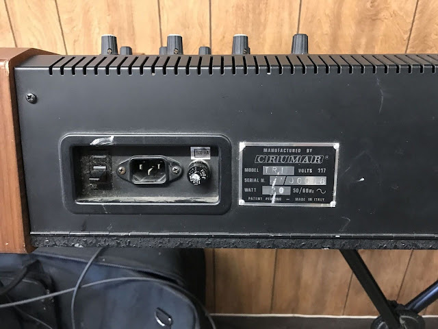 MATRIXSYNTH: Crumar Trilogy Vintage Analog Synth SN 00088