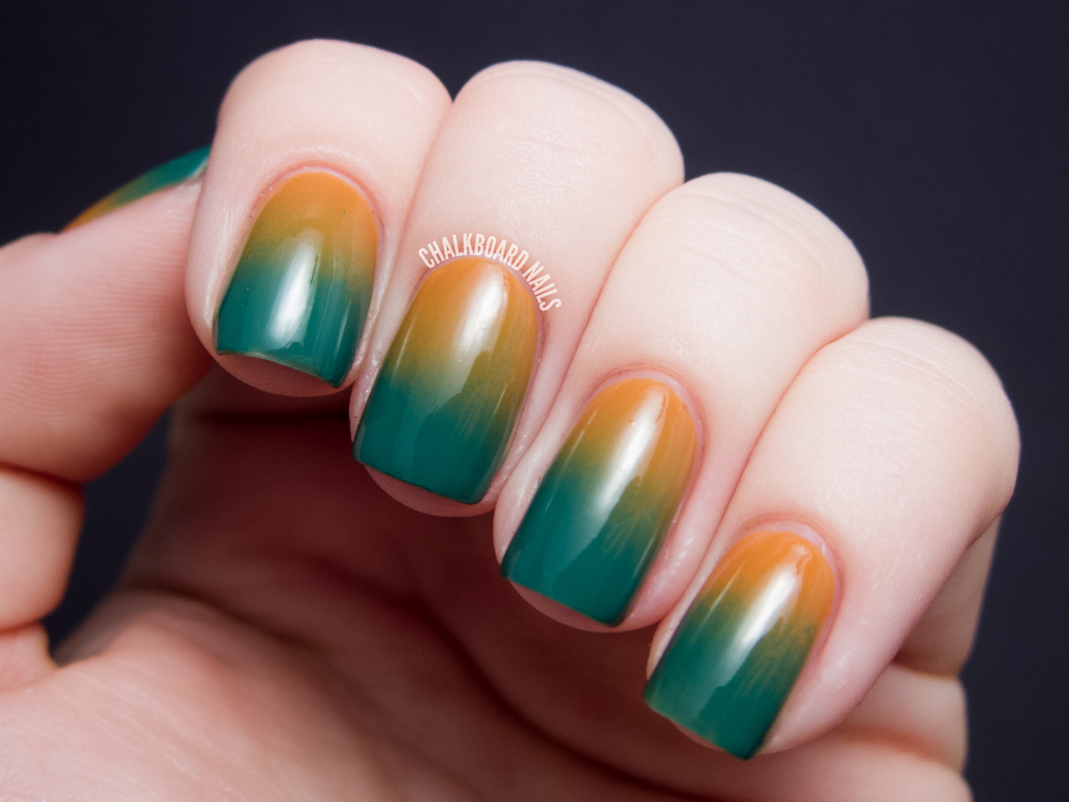 Simple 70s Gradient | Chalkboard Nails | Phoenix, Arizona Nail Artist