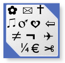 Lista com 2 mil caracteres especiais ~ Caracteres Especiais