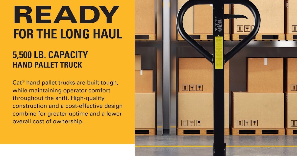 SCMH Features & News: The All New Improved Cat® Hand Pallet Trucks