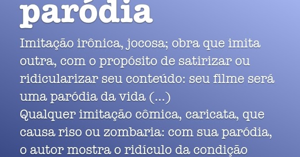 O que é "paródia"?