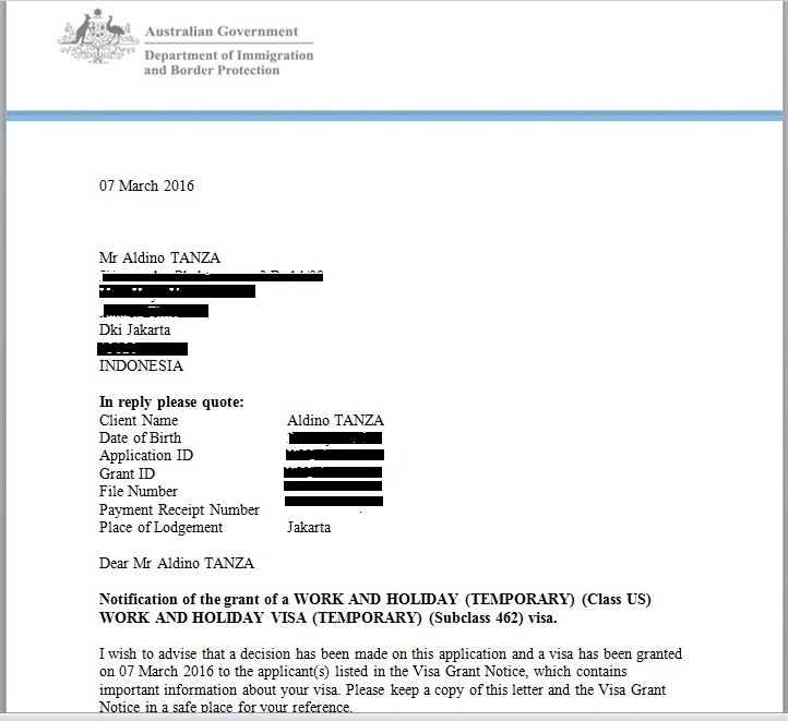 My Life My Adventure: Langkah-Langkah Untuk membuat WHV Australia (Work ...