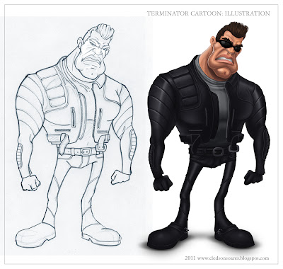 Cledson Soares: Terminator Cartoon