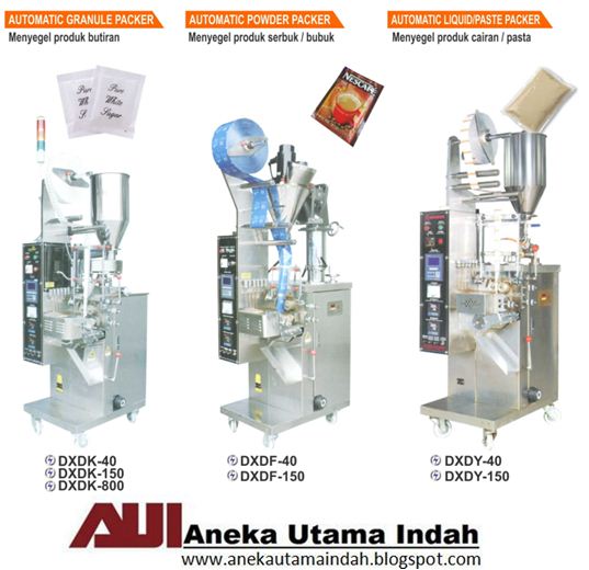 Aneka Utama Indah: GRANULE/POWDER/LIQUID SACHET PACKAGING MACHINE ...