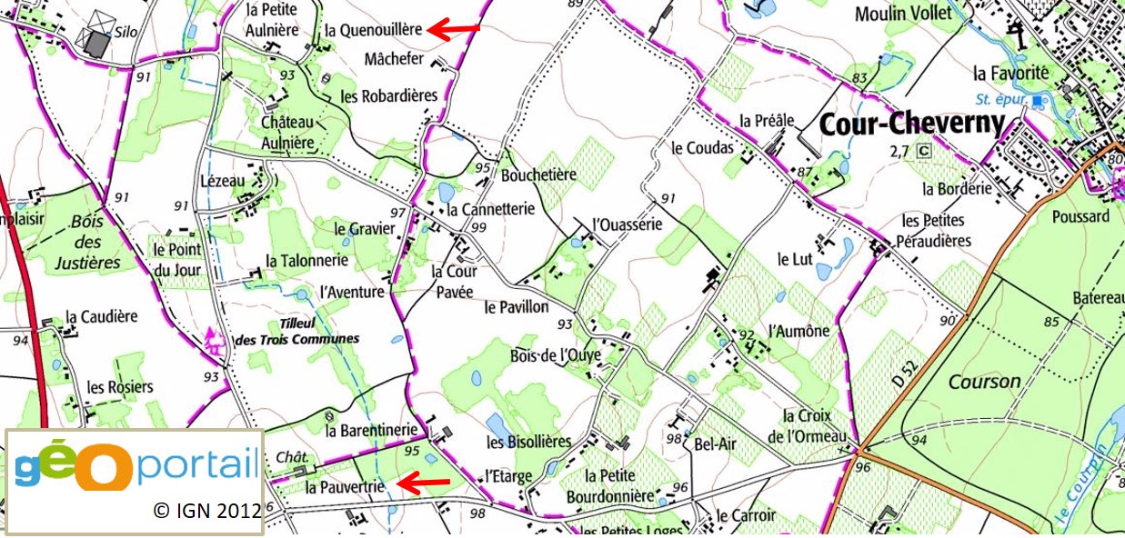 Les enquêtes "sites et lieux-dits" Cheverny Cour-Cheverny: Les ...