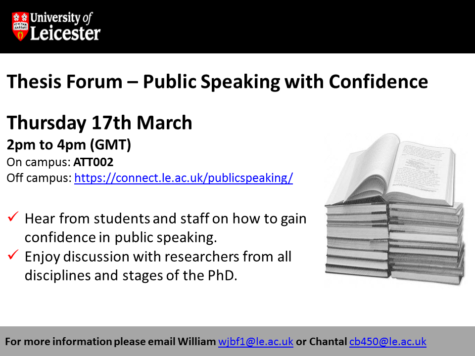 Thesis Forum - Public Speaking with Confidence