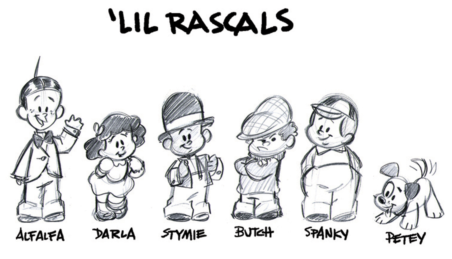 sdweinberg: some character designing exploration for CBS's "Lil Rascals