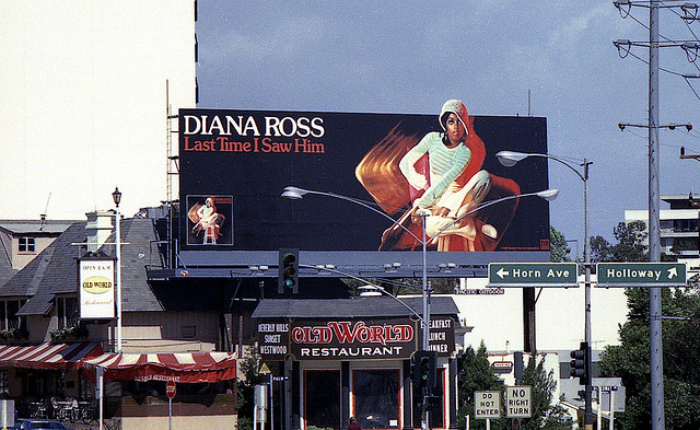 24 Amazing Vintage Music Billboards on Sunset Boulevard, California ...