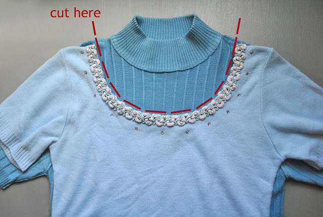 DIY/Tutorial: Sweater Makeover - Flashback Summer