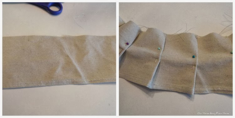 Our Home Away From Home: DROP CLOTH STOOL COVER