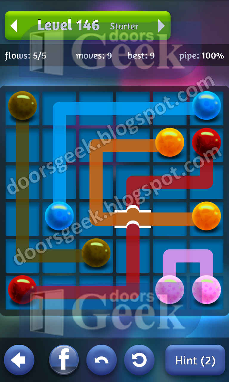 Flow Frenzy Bridges [Starter] Level 146 ~ Doors Geek