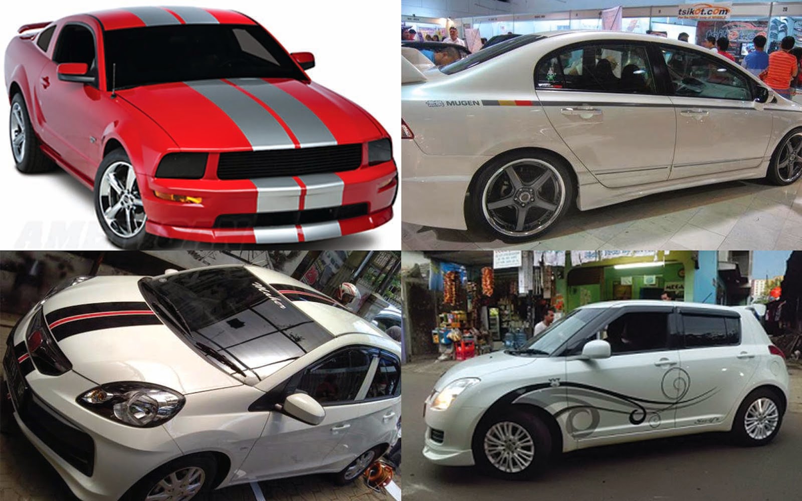 Design, Printing, Water Printing, & Cutting: Referensi Desain Striping ...