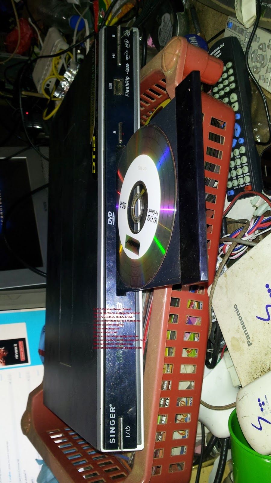 Lankatronic Remote: new singer dvd remote with flash rip function AMD ...