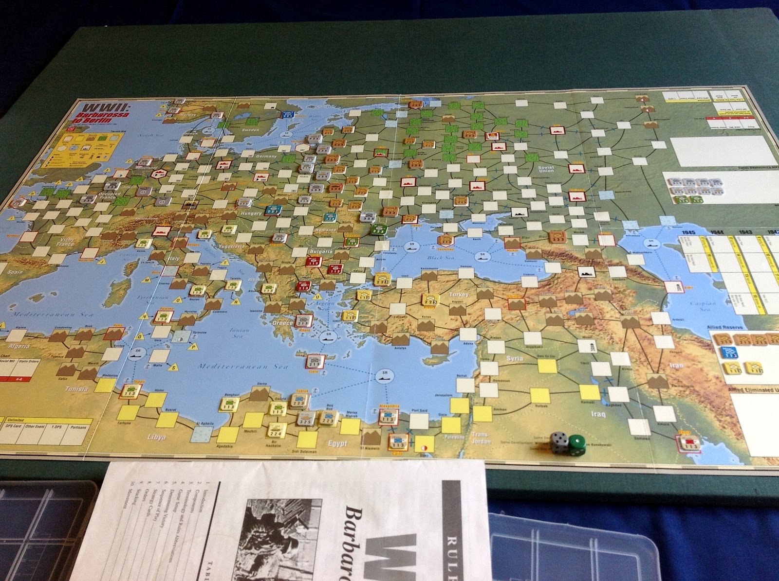 Sgt Steiner's Wargaming Blog: WW2 Barbarossa To Berlin game on table