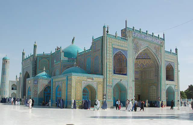 A Mesquita Azul (Santuário de Ali) - Mazar-i-Sharif, Afeganistão ...