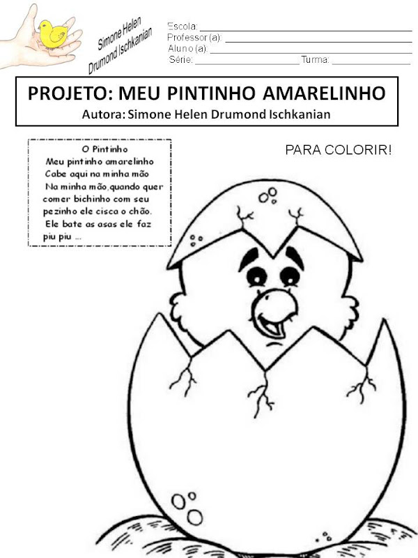 PROJETO: MEU PINTINHO AMARELINHO 1 - ATIVIDADES ANOS INICIAIS COM A BNCC