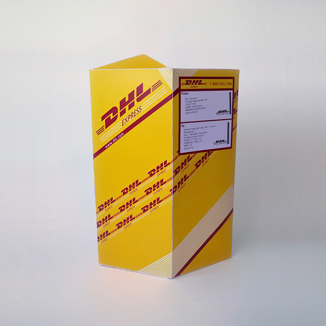 213 Diseño gráfico: Packaging promocional-institucional para DHL
