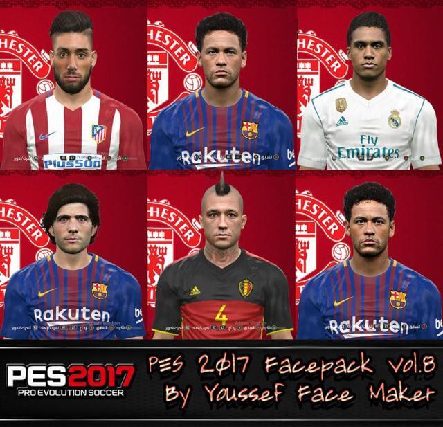 pes-modif: PES 2017 Facepack Vol.8 by Youssef Face Maker