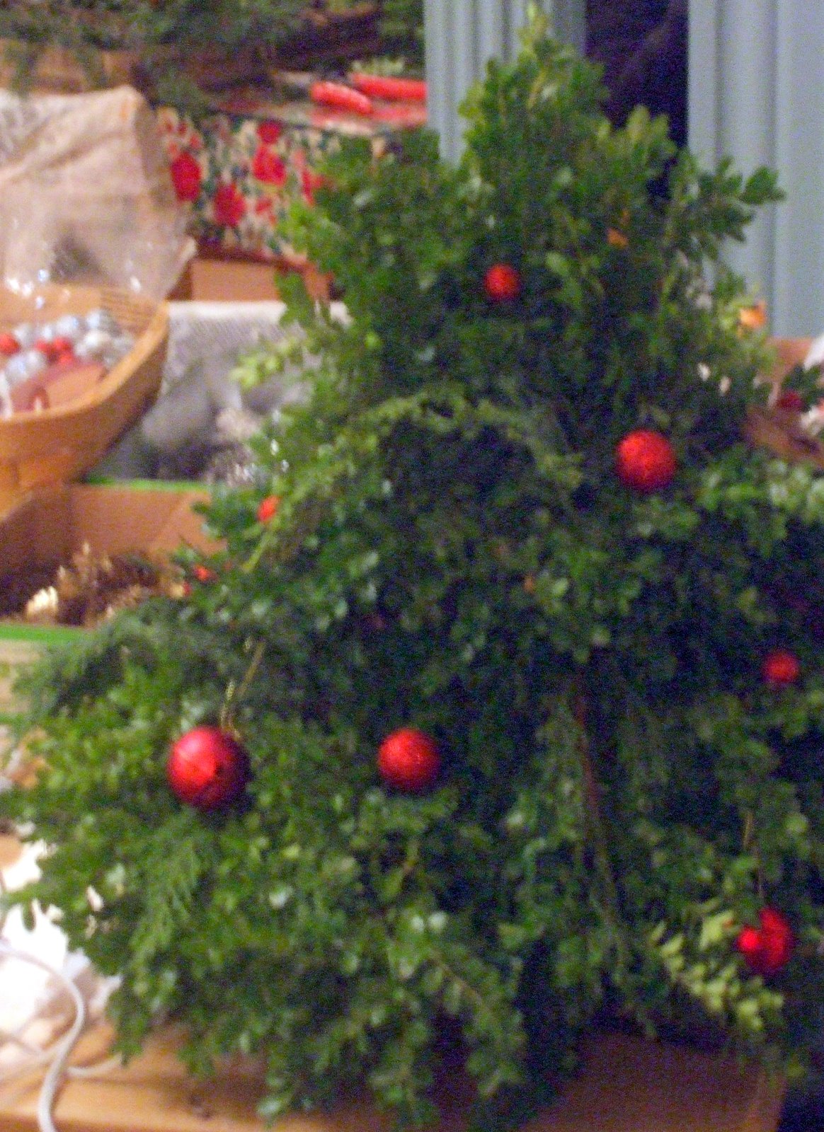 Rosemary's Sampler: Boxwood Table-top Tree