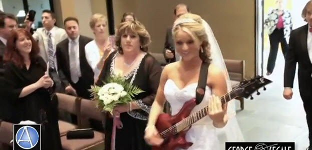 Bride & Groom Play Guitar Duet at Their Ceremony... | Creative Guitar ...
